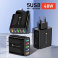 2 Pack of 5 Port Wall Charger Charge 5 Devices at Once! - Walmart.com