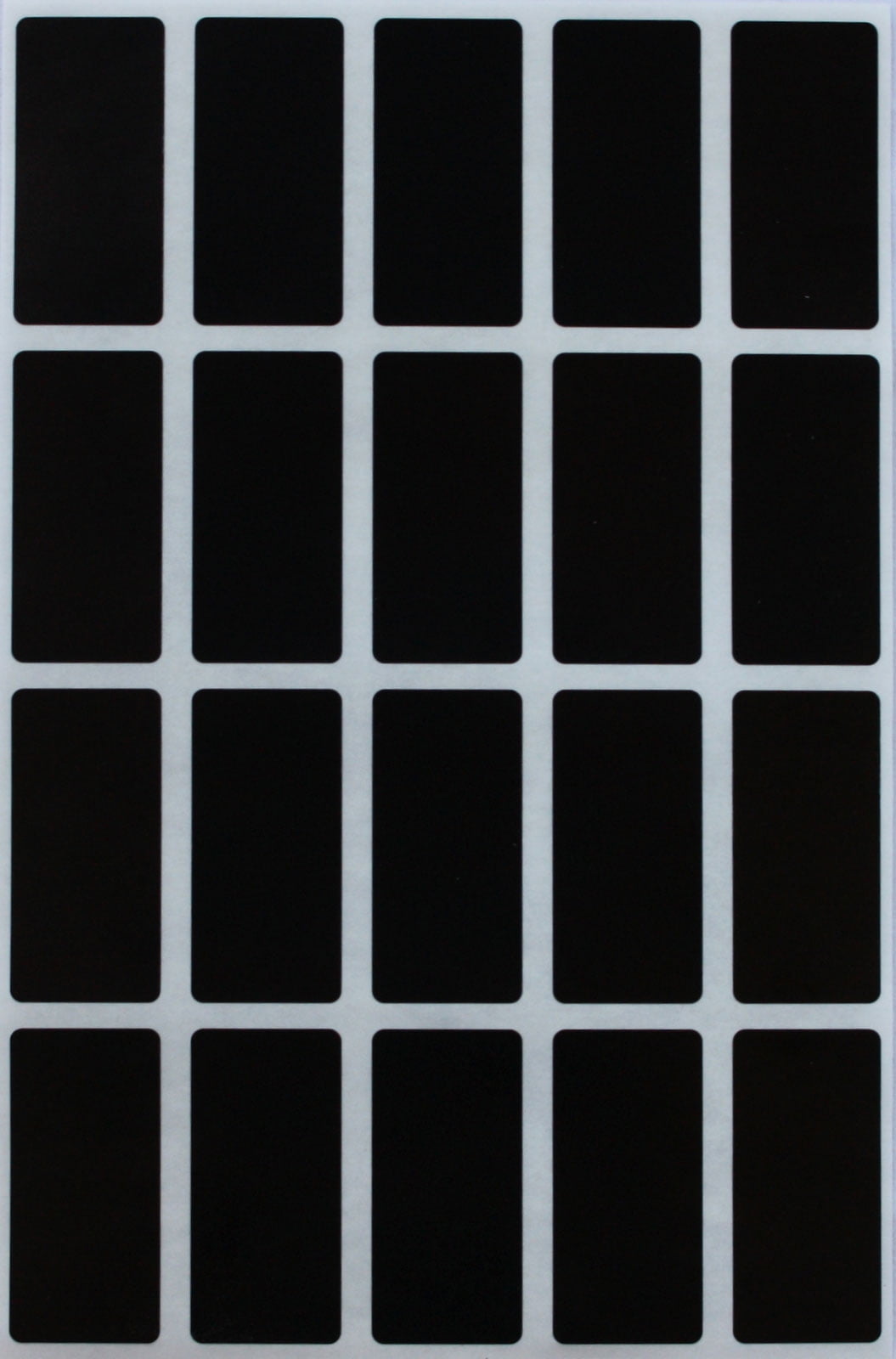 Royal Green Rectangle Black Sticker Labels 1.57 inch x 0.75 inch (40mm ...