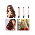 3-In-1 Interchangeable Curling Iron Set, 32mm/25mm/9mm Barrels, Rose ...