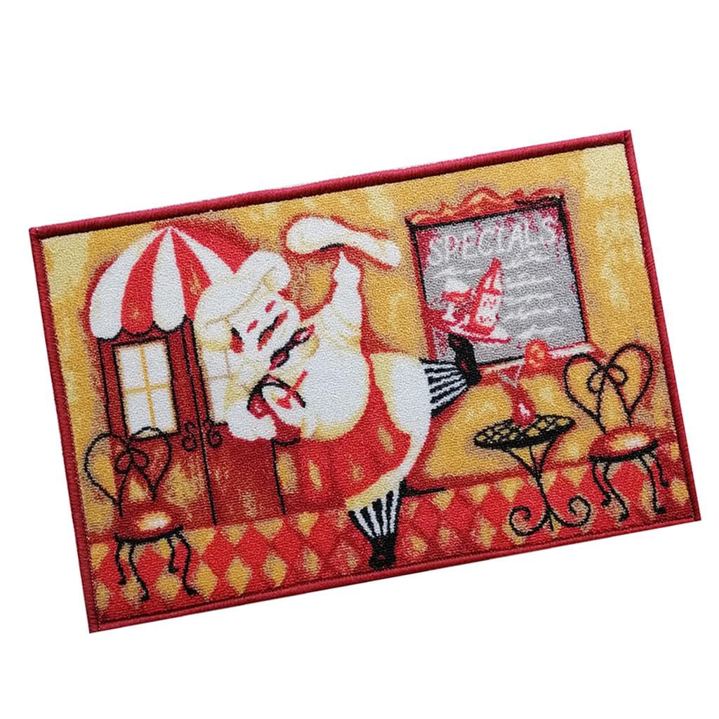 Home Furnishings Kitchen Area Rug Pattern Floor Door Mat Pie Chef ...