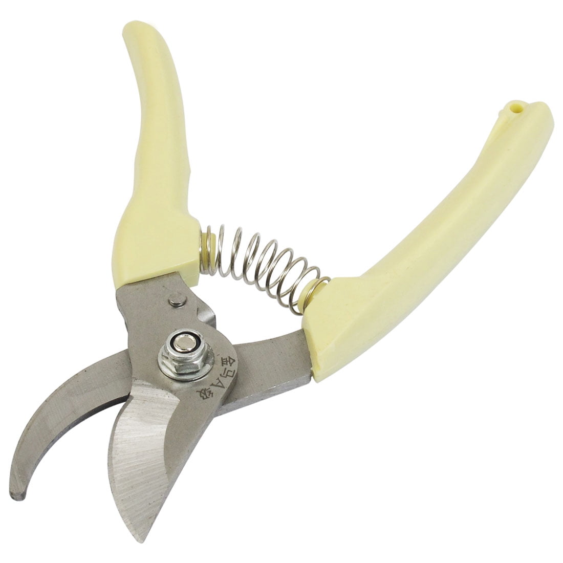 Off White Plastic Grip Garden Plant Cutting Shears Pruner 7.2" Cutting ...