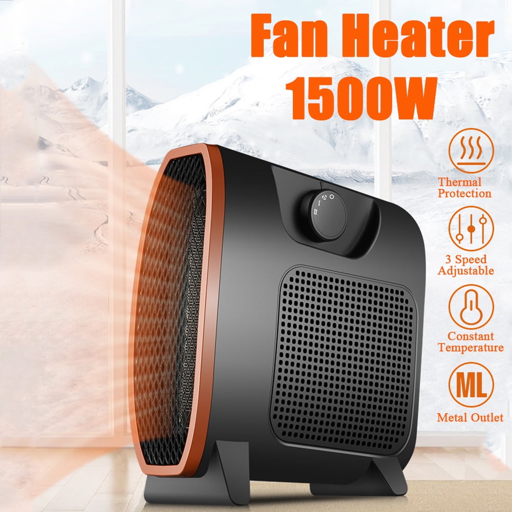 1500W Adjustable Temperature Control Space Rapid Heater Hot Fan Winter ...
