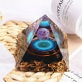 GKNET Natural Orgonite Amethyst Quartz Crystal Sphere Pyramid Orgone 3D ...
