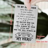 Yobent Godfather Gift from Godson, Godfather Wallet Card, Godfather ...