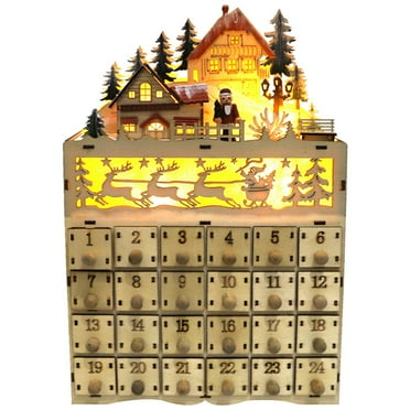 Kurt Adler 13-Inch Battery-Operated Light-Up Advent Calendar with ...