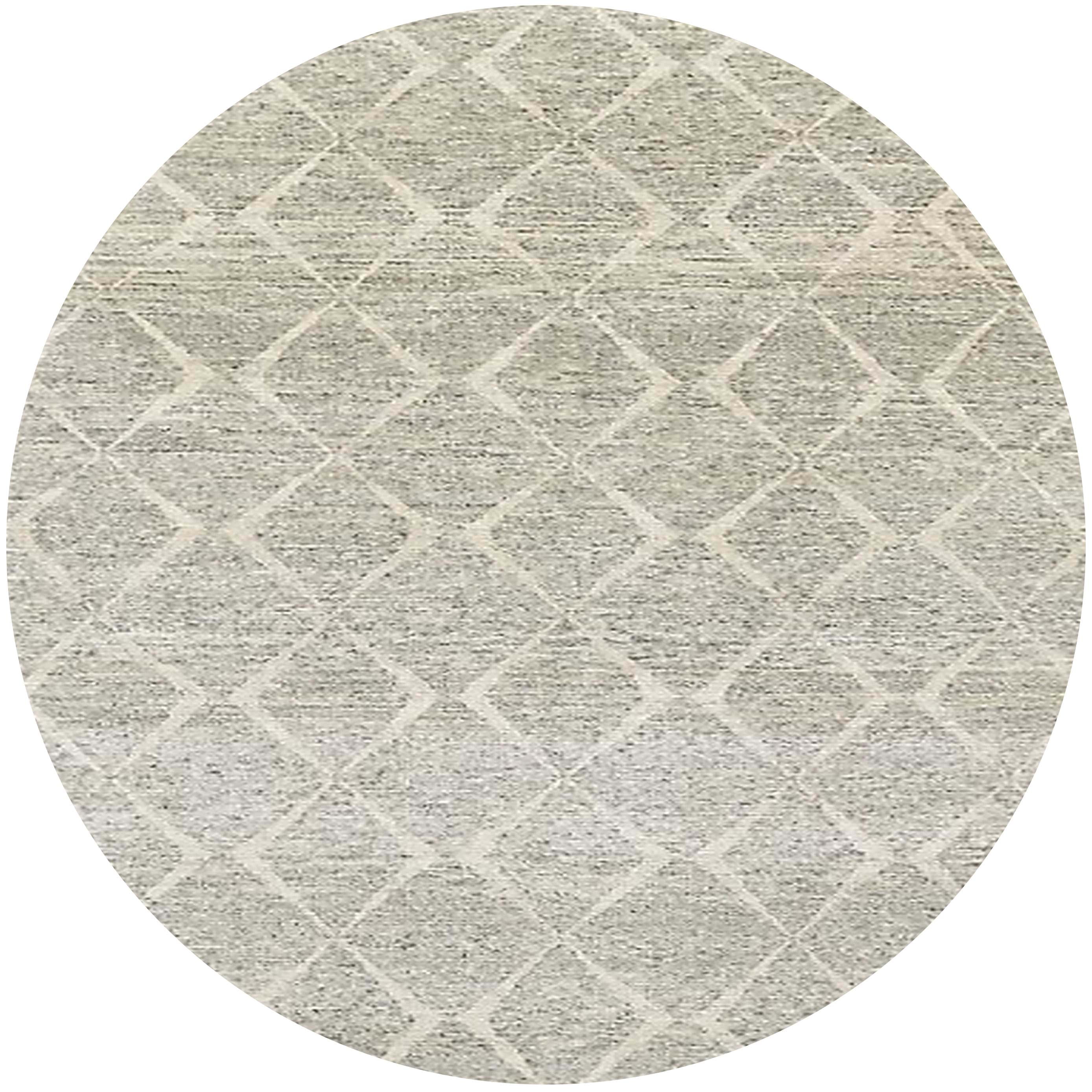 Ahgly Company Indoor Round Mid-Century Modern Sage Green Solid Area ...