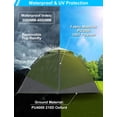 IC ICLOVER 3-4 Person Waterproof Pop Up Camping Tent, Automatic Setup ...
