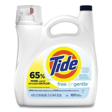 Tide Free & Gentle Non-HE, 64 Loads Liquid Laundry Detergent, 92 fl oz ...