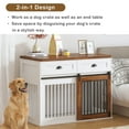 Demi Bonn 44" Sliding Door Dog Crate with Drawers, Furniture Style Dog ...