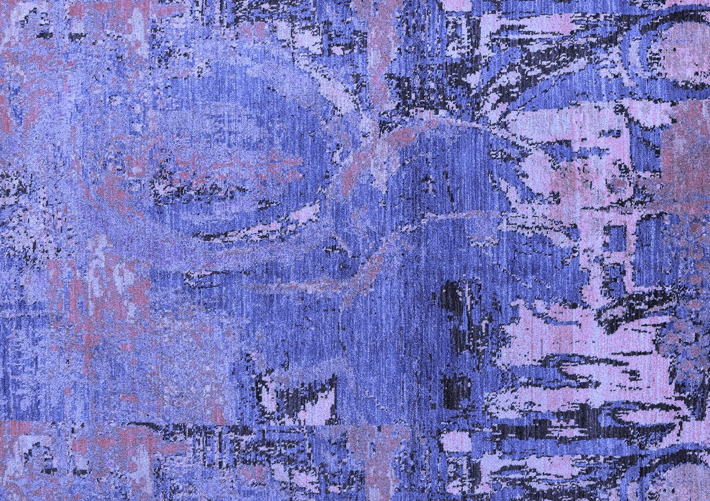 Ahgly Company Machine Washable Indoor Rectangle Abstract Blue Modern ...