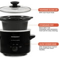 Elite Gourmet 2Qt. Compact Slow Cooker - Black - Walmart.com