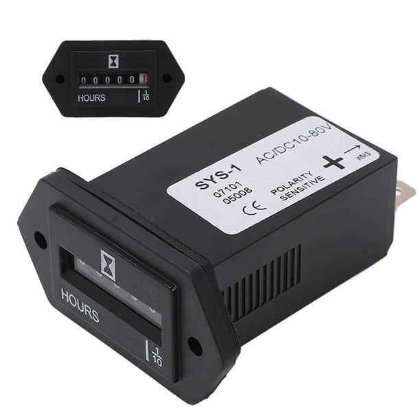 Digital Counter Tool, AC DC 10-80V Electromagnetic Pulse Counter PC ...