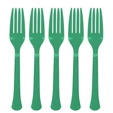 Creative Converting Emerald Green Plastic Forks, 24-Pack - Walmart.com
