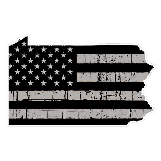 Pennsylvania State (N39) Distressed Flag Vinyl Decal Sticker Car/Truck ...