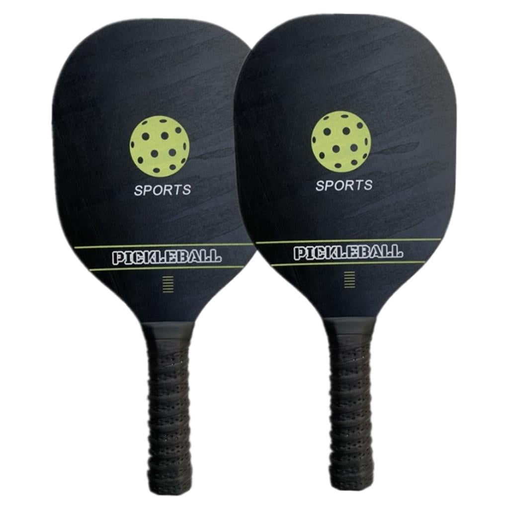 Pickleballs Rackets Durable Wide Body Wooden Black Cushion Bundle ...