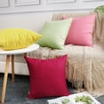 4-Pack Cotton Lumbar Pillow Covers 12x20 Inch Rectangle Cushion Cases ...