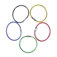 DESIGNICE 20pack Colored Nylon Coated Stainless Steel Wire Keychains ...