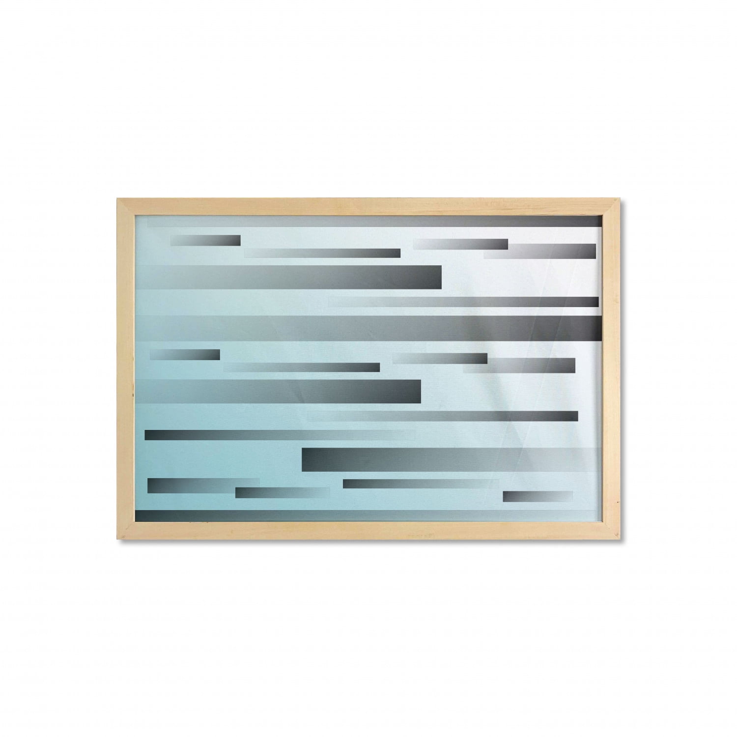 Striped Wall Art with Frame, Abstract Symbolist Lines Featured in ...