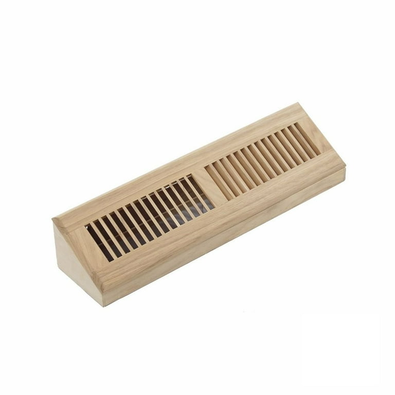 Red Oak Baseboard Diffuser Wall Register Unfinished, 50% OFF