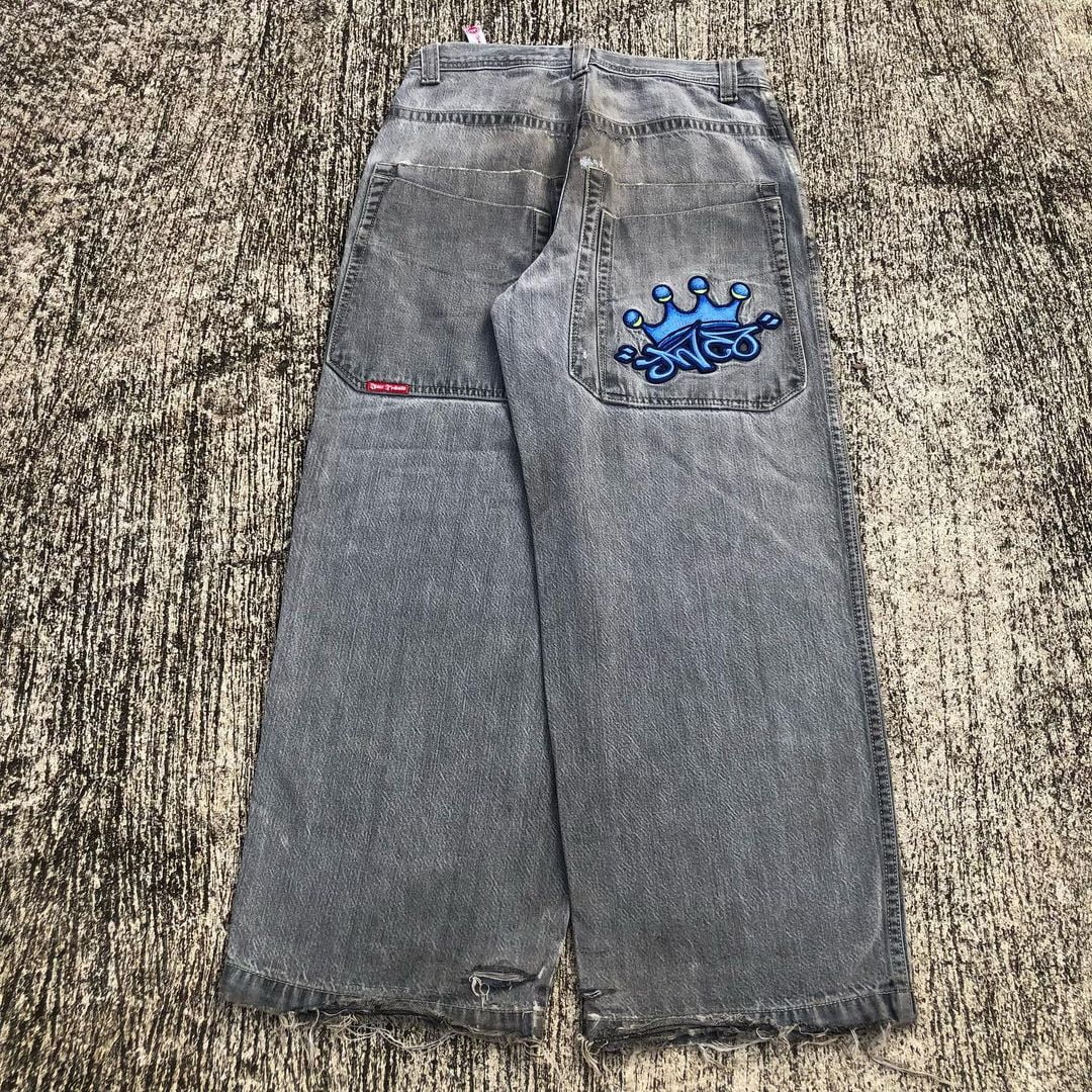 Click here for Zeruo Men And Women Baggy Jeans Jnco Y2k Retro Sty... prices