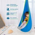 Clackibukvyz Sensory Kids Pod Swing Chair, Hanging Hammock for Indoor ...