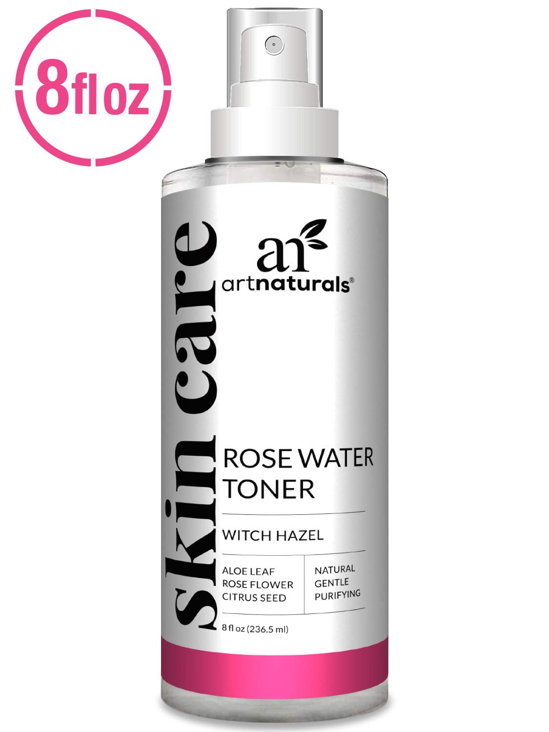 Artnaturals Rosewater Witch Hazel Toner 8 Fl Oz 236ml Anti