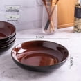 Large Pasta Bowls, 38 oz Ceramic Serving Bowls, 9.0 Inch Round Reactive ...