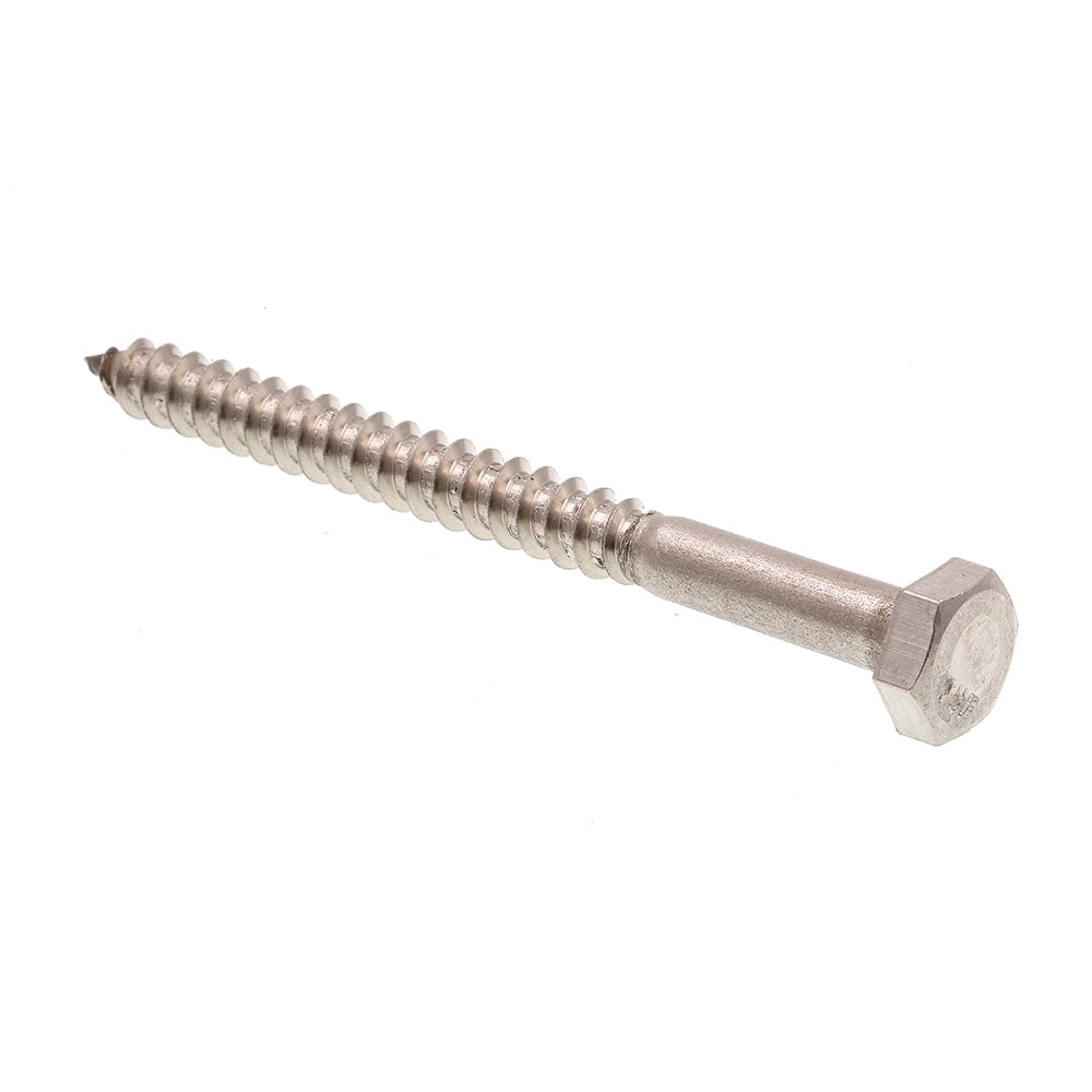 Hex Lag Screws 1 4 In X 3 In Grade 18 8 Stainless Steel 25 Pack hex-lag-screws-1-4-in-x-3-in-grade-18-8-stainless-steel-25-pack
