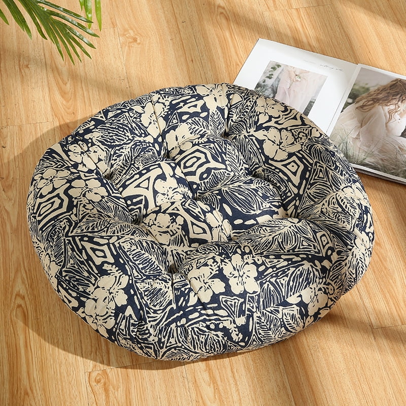 22 inches Large Floor Pillow 4 inches Thicken Seat Chair Cushion Round ...