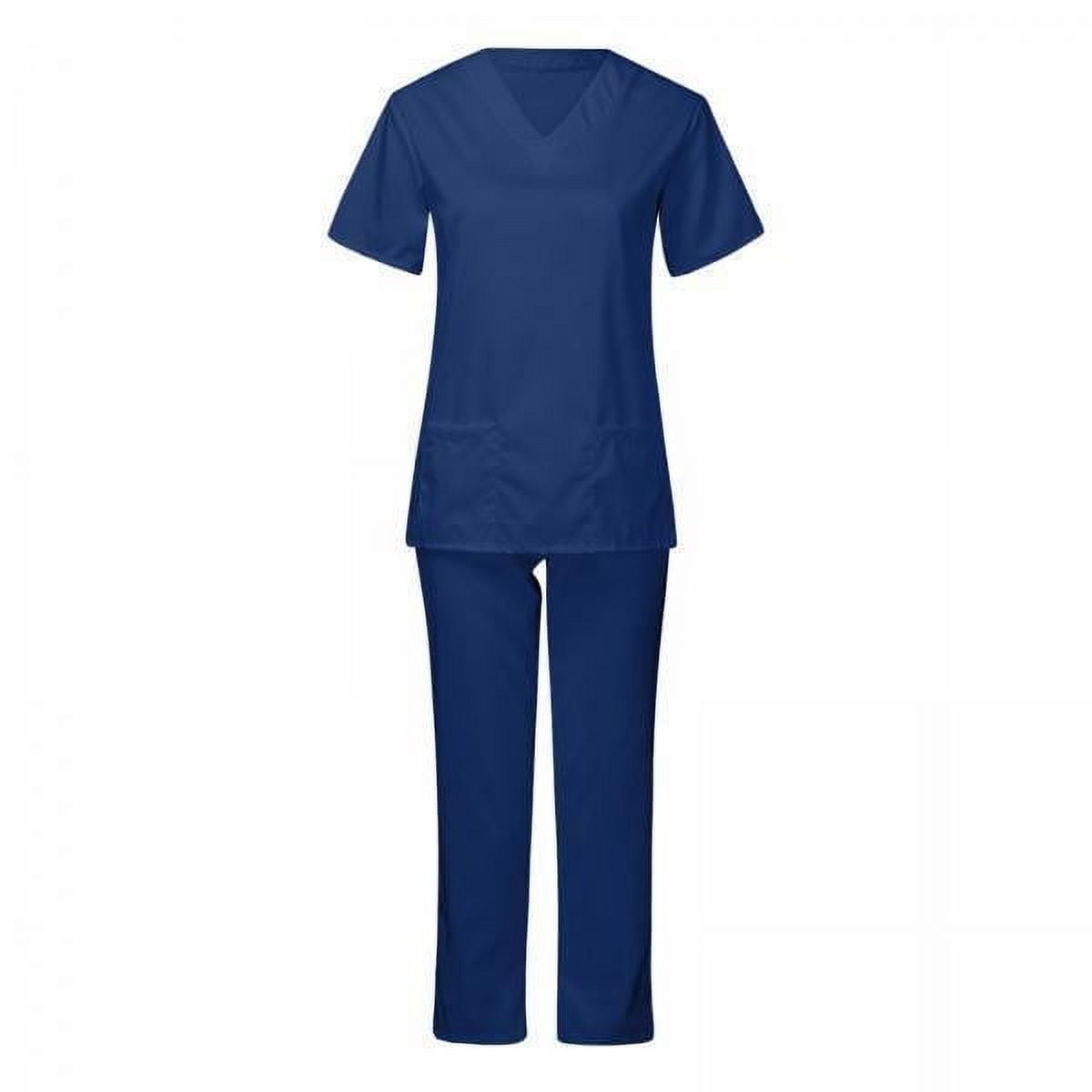 2xWomen Scrubs Set Ropa De Trabajo Ropa De Trabajo De Manga Corta ...