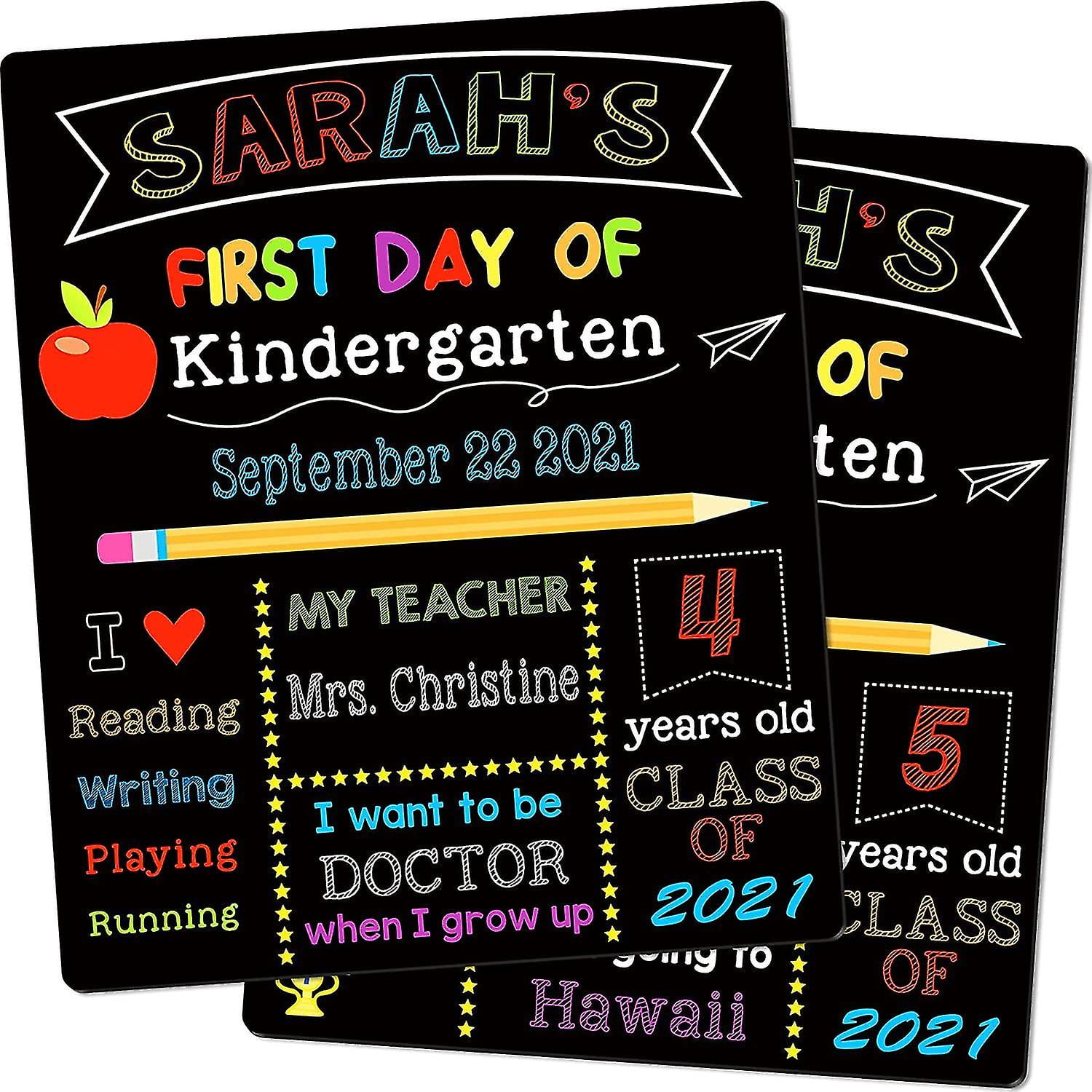 Click here for Geecy First Day Of School Board 25 X 30cm Double S... prices