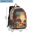 Backpack 12.9 *5.1 * 17.7 Inches Outing Backpack, Shopping Backpack ...