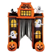 Pre-Lit 12FT Inflatable Haunted House Archway Tunnel for Halloween ...