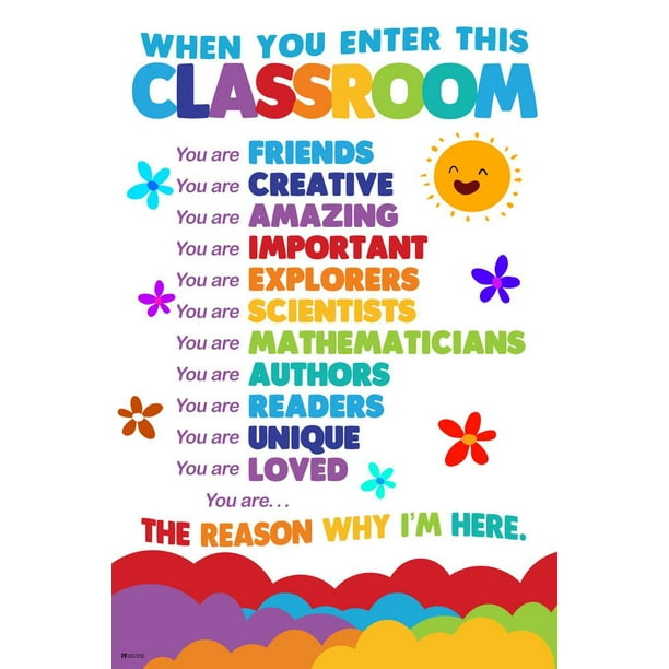 Laminated When You Enter This Classroom Sign Educational Rules School ...