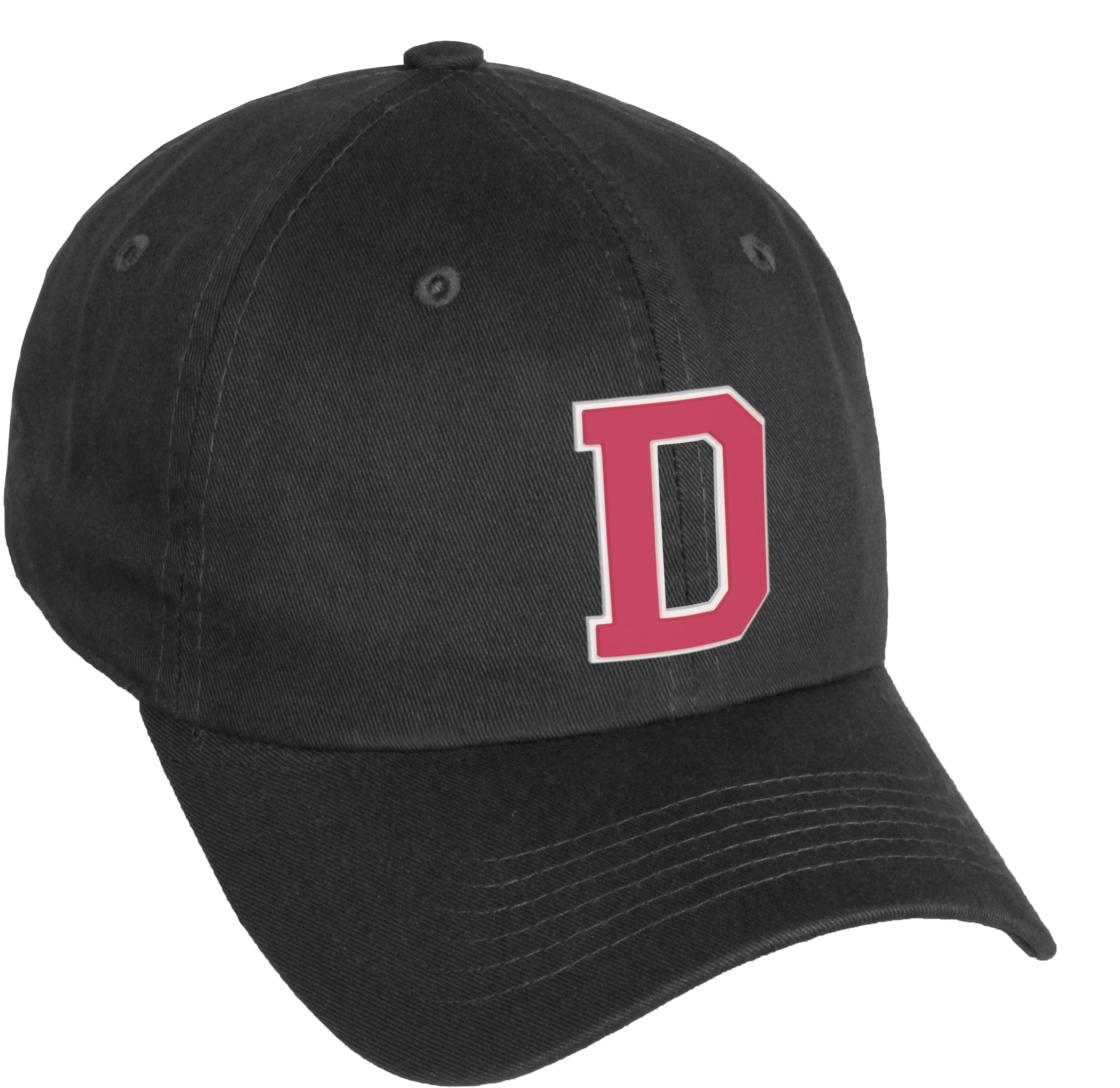 Daxton Classic 3D Varsity White Rose Initial Letters Baseball Dad Hat ...