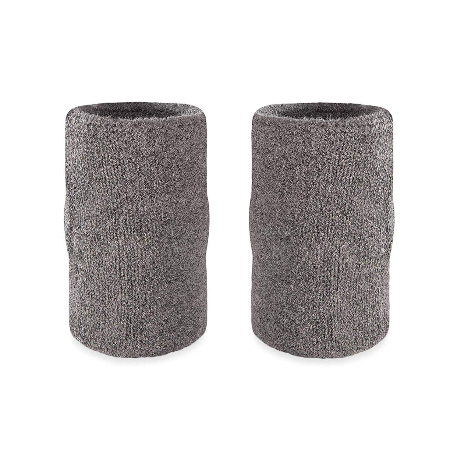 Suddora 6" Solid Color Cotton-Blend Doublewide Wrist or Arm Sweatbands ...