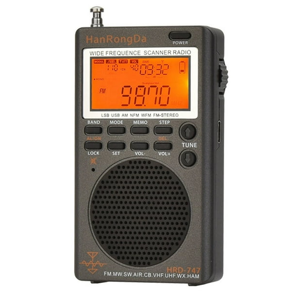 Radio Portátil SSB Radios Corta FM/MW/SW/SSB/LSB/AIR/CB/VHF(UHF)/UBD/WX ...