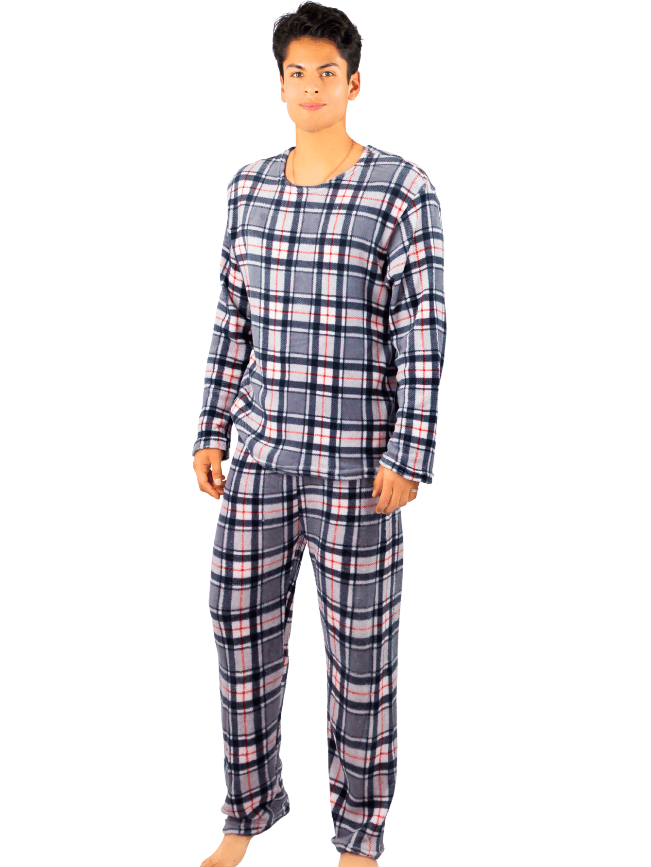 Pijama De Hombre Afelpada Pantalón Sudadera Tela Polar Suave | Walmart ...