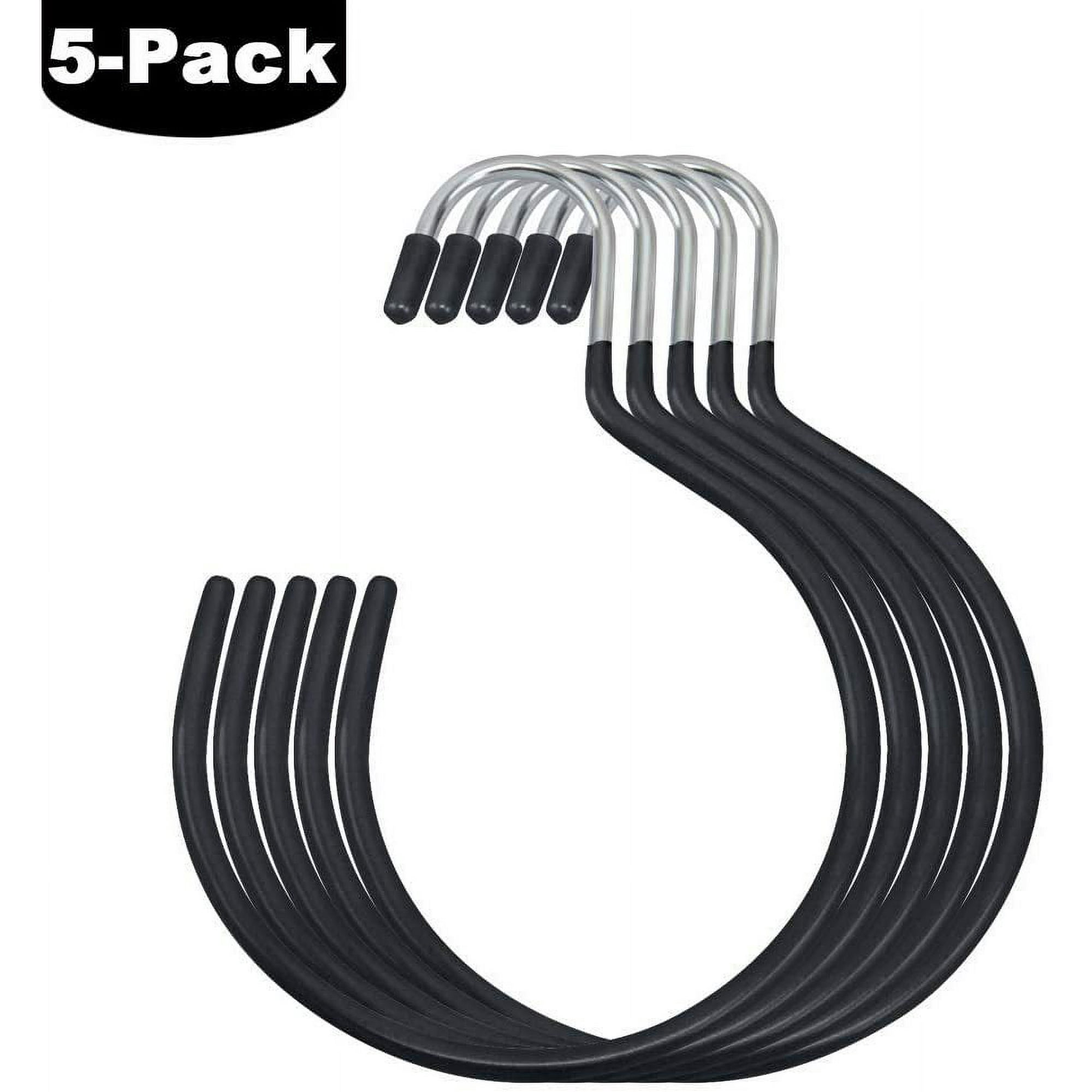 Click here for Queilt Black Scarf Ring Hanger 5 Pieces Scarf Hold... prices