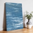 Blue Sky Canvas Wall Art for Living Room, Modern Abstract Gradient Blue ...