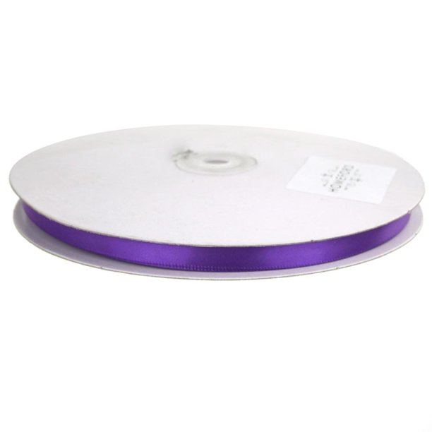 Single Face Satin Ribbon, 1/4-Inch, 100 Yards, Purple - Walmart.com ...