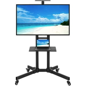 Ultra Heavy Duty Mobile Stand TV Cart Mount | Fits 32" to 100" Flat ...