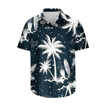 SSLR Mens Santa Claus Party Tropical Ugly Hawaiian Christmas Shirts - Walmart.com