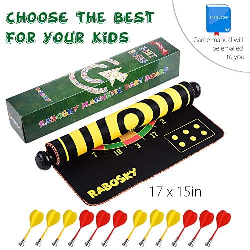 Rabosky Magnetic Dart Board For Kids Safe Dart Game - munimoro.gob.pe