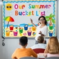 48Pcs Summer Bulletin Board Classroom Decorations Our Summer Bucket ...