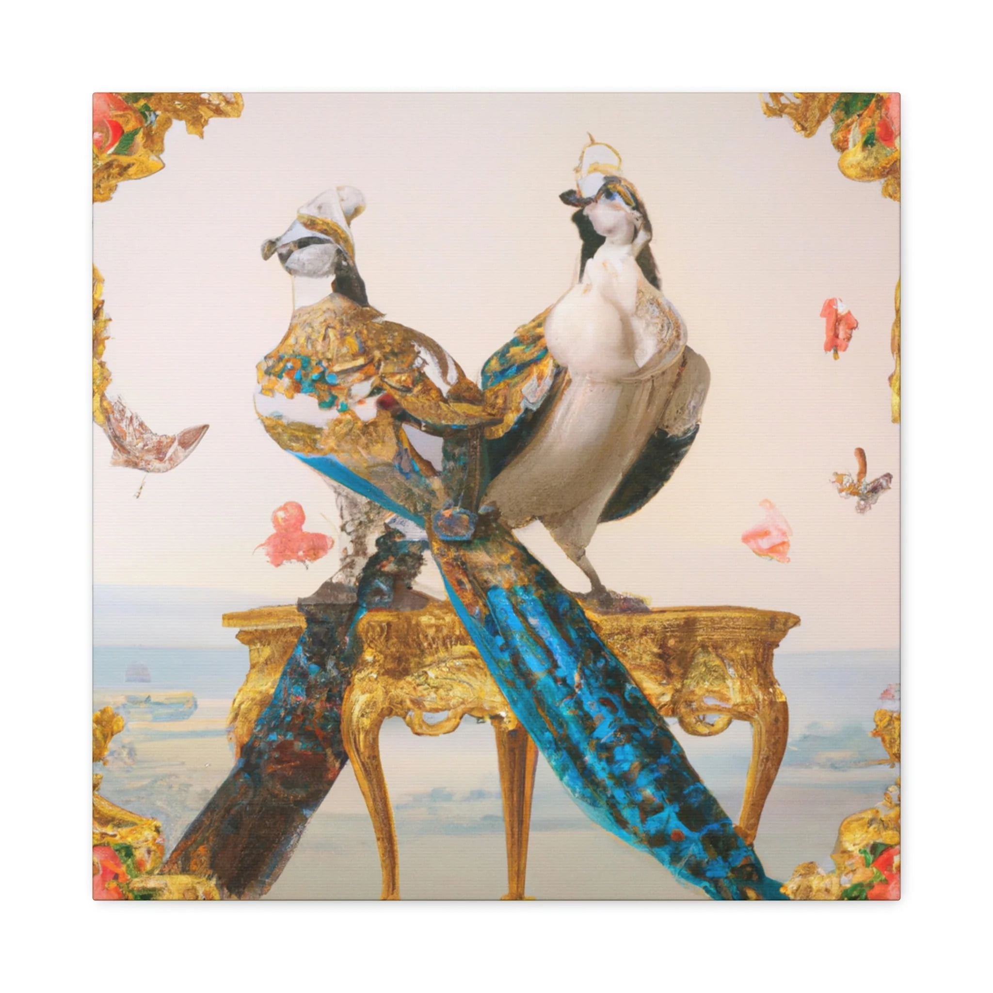 Birds of the Rococo - Canvas - Walmart.com