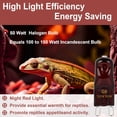 G9 Heat Lamp Bulbs for Reptile,Night Red, Mini Halogen Bulb 50W ...