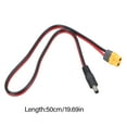 50cm to DC5.5x2.1mm/5.5x2.5mm Charging Cable Female to Male Adapter ...