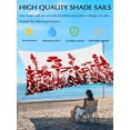 Country Flower Sun Shade Sail 8'X10' Vintage Silhouette Red Black ...