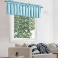 18x54 Inch Solid Color Rod Pocket Valance, Cottage Style, Light Filter ...